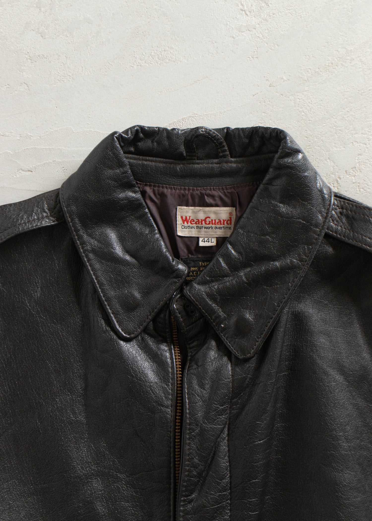 Vintage 1980s Wearguard Type A-2 Air Force Leather Bomber Jacket Size ...