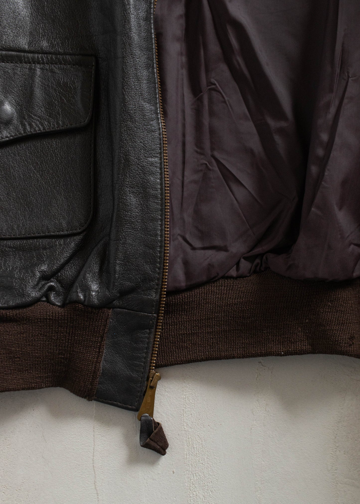 Vintage 1980s Wearguard Type A-2 Air Force Leather Bomber Jacket Size ...